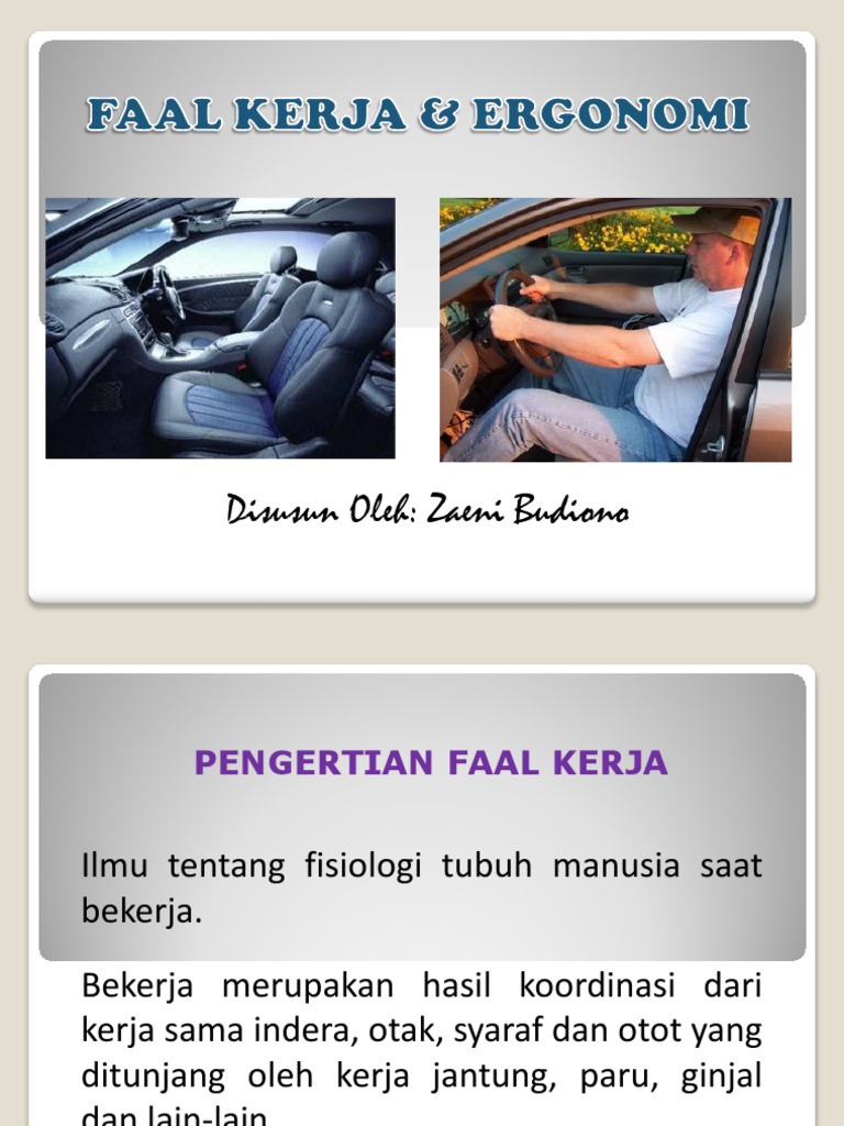 Pokok Bahasan 8 - Faal Kerja Dan Ergonomi | PDF