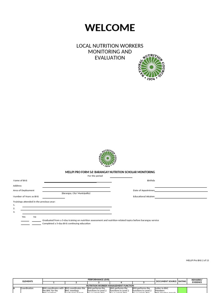 Mellpi Pro Form For Bns | PDF