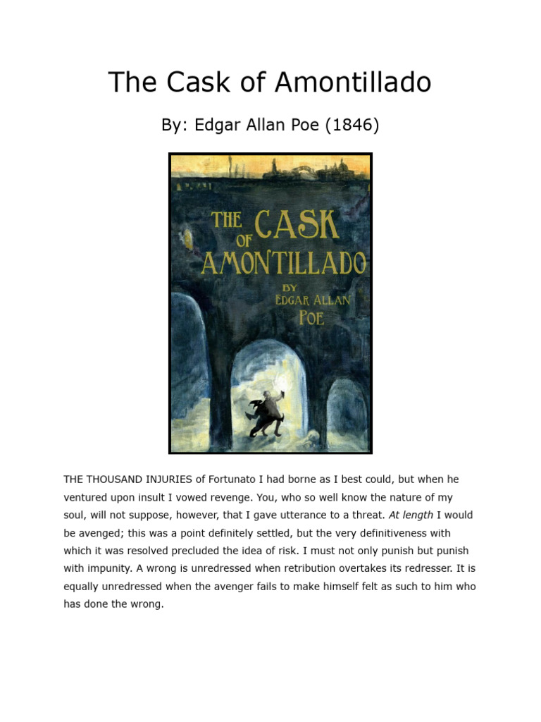 The Cask of Amontillado - (1846) | PDF