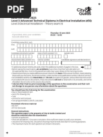 Level 3 Electrical Installation Exam Guide | PDF | Electrical Wiring ...