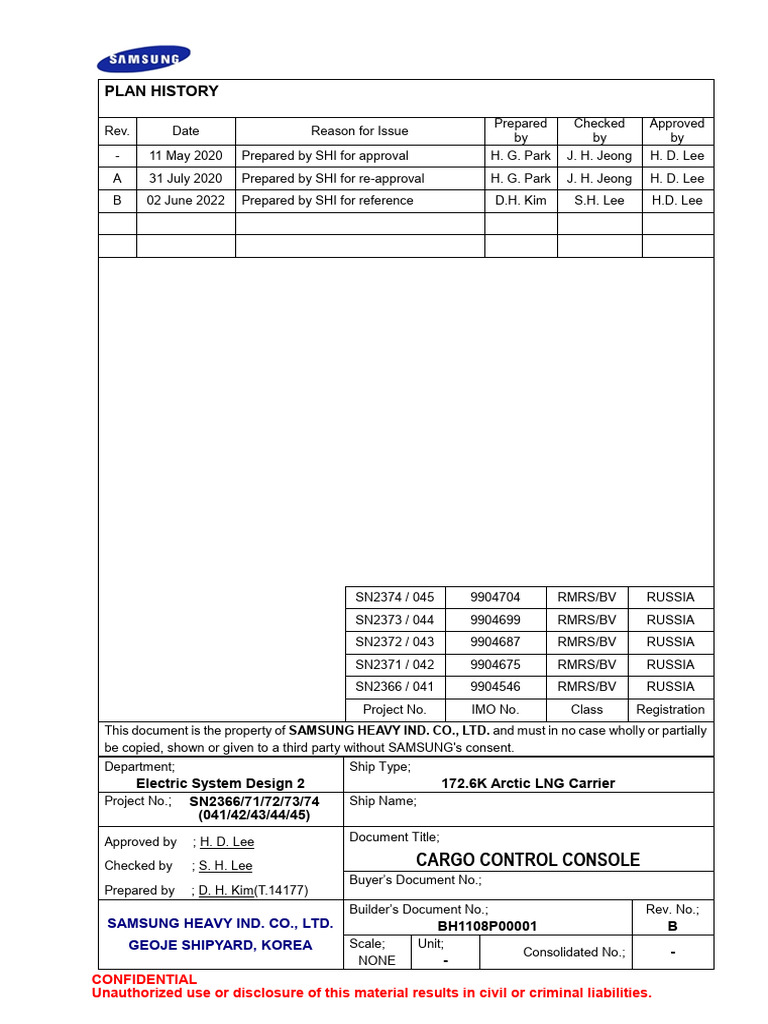 SN2366s Cargo Control Console - Rev.B | PDF | Shipping | Freight Transport