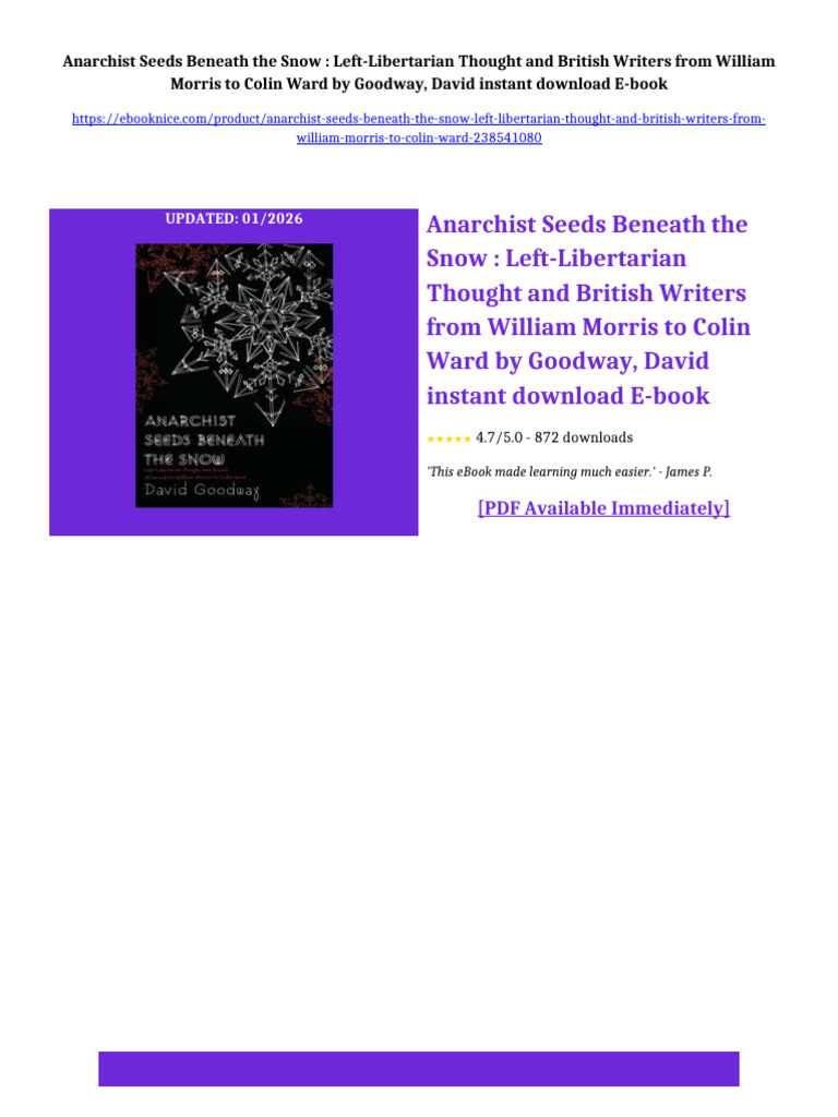 Anarchist Seeds Beneath the Snow : Left-Libertarian Thought and British ...