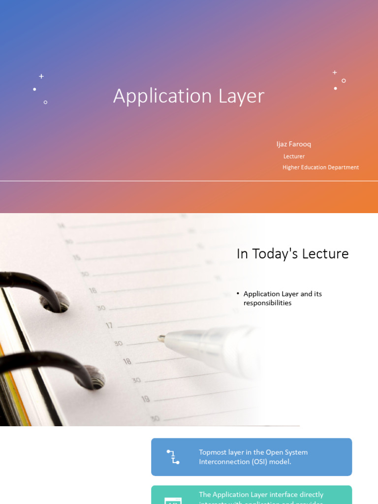 9 Application Layer | PDF | File Transfer Protocol | Port (Computer ...