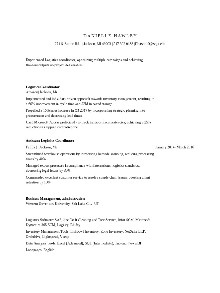Resume FInal | PDF