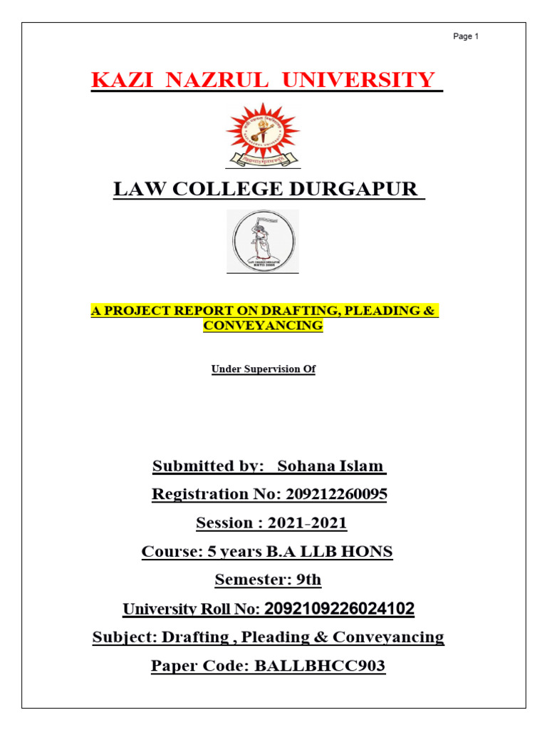 Final PDF Drafting | PDF | Lawsuit | Pleading