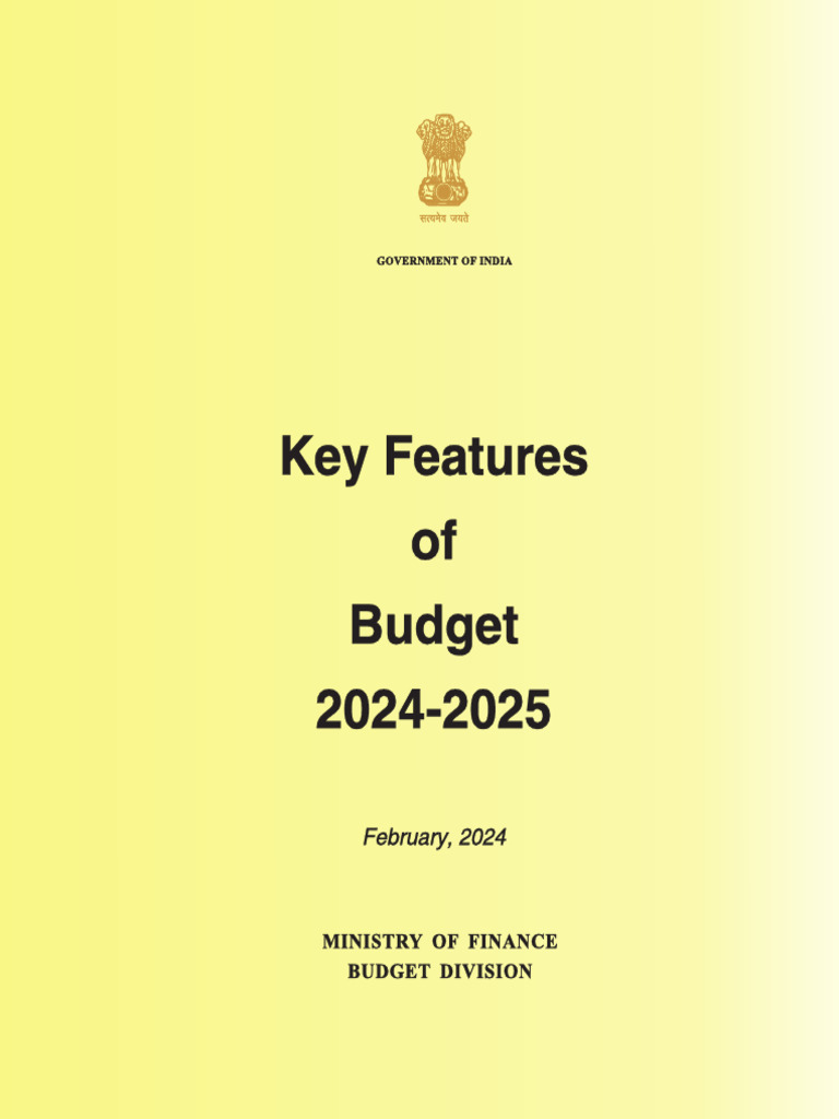 PPT Key Features of Interim Budget 2024-25-240818_105656 | PDF | Taxes ...