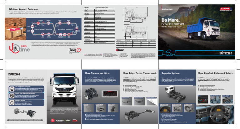 Eicher Pro 6019 XPT Brochure | PDF | Truck | Engines