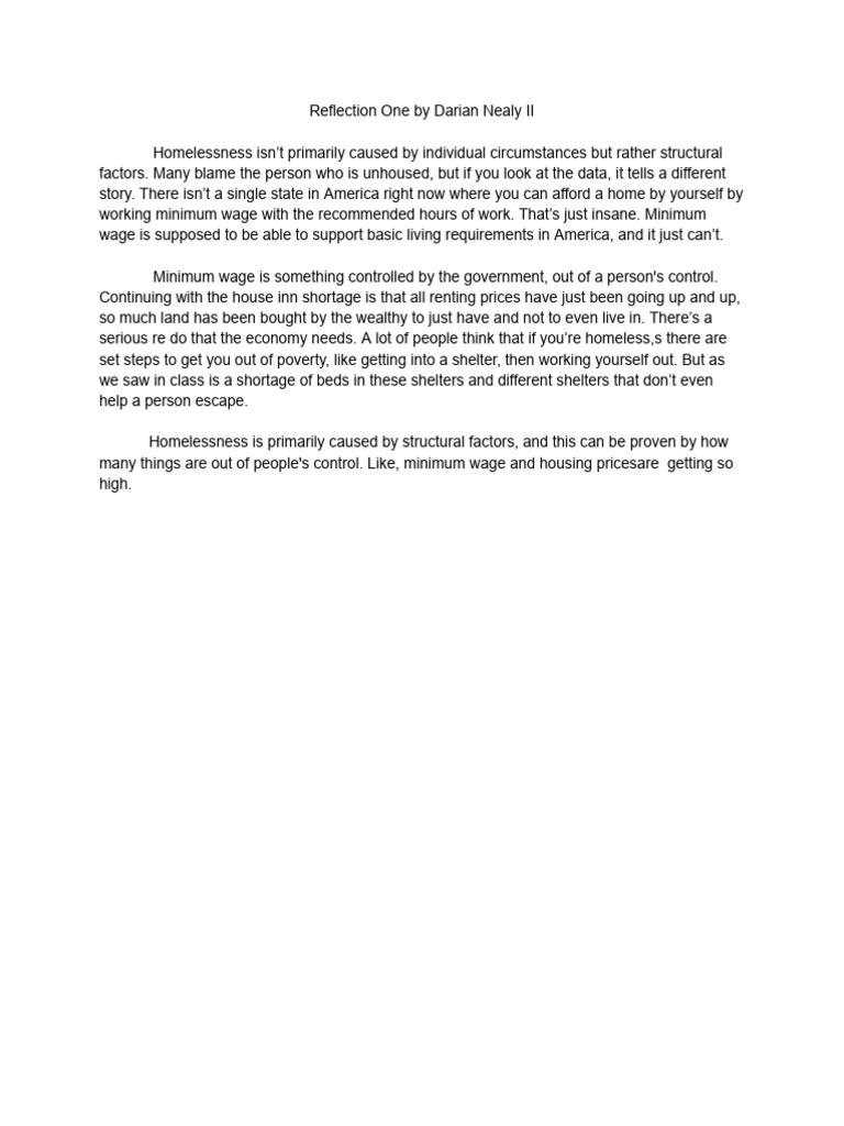 Iss Reflection One-Darian Nealy | PDF