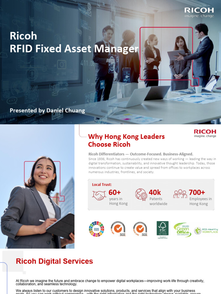 Ricoh RFID Fixed Asset Manage | PDF | Radio Frequency Identification ...