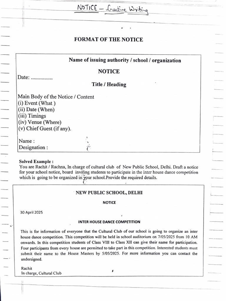 Notice Format | PDF