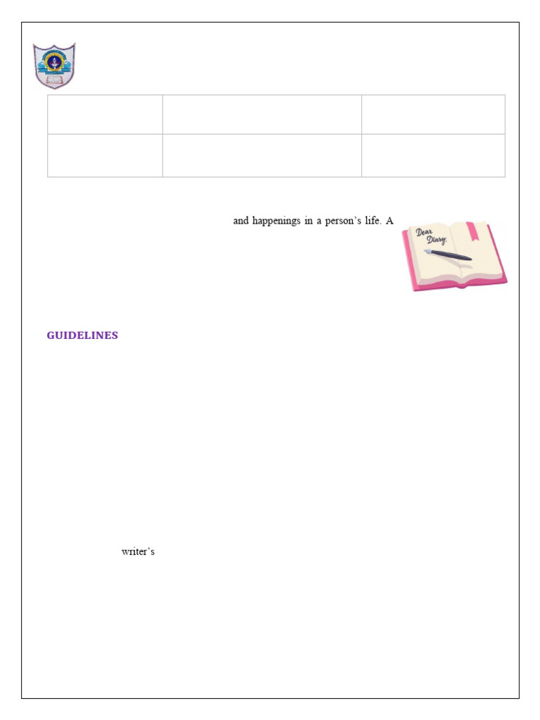 Diary Entry Dilna Cls 8 | PDF