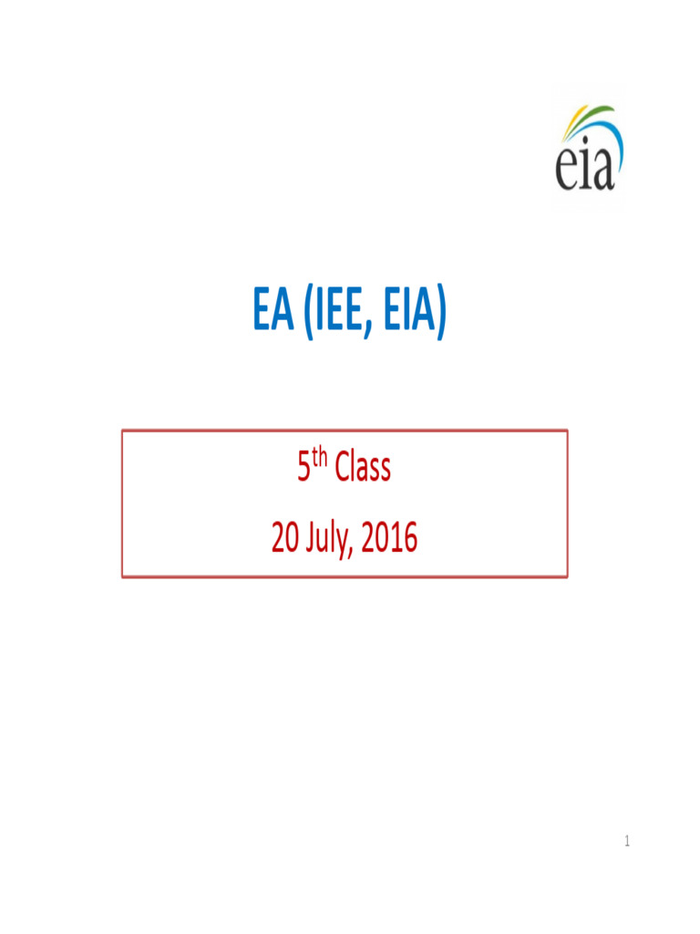 EIA 05 IEE and EIA Procedure | PDF | Environmental Impact Assessment ...