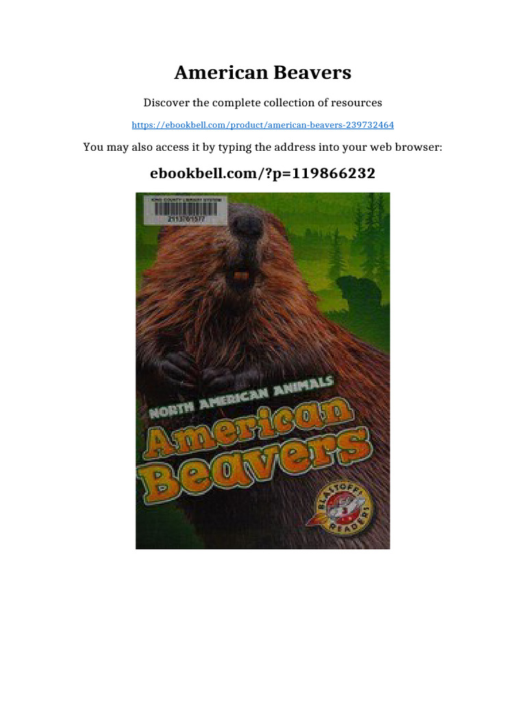 American Beavers Full Digital Chapters | PDF | Property | Intellectual ...