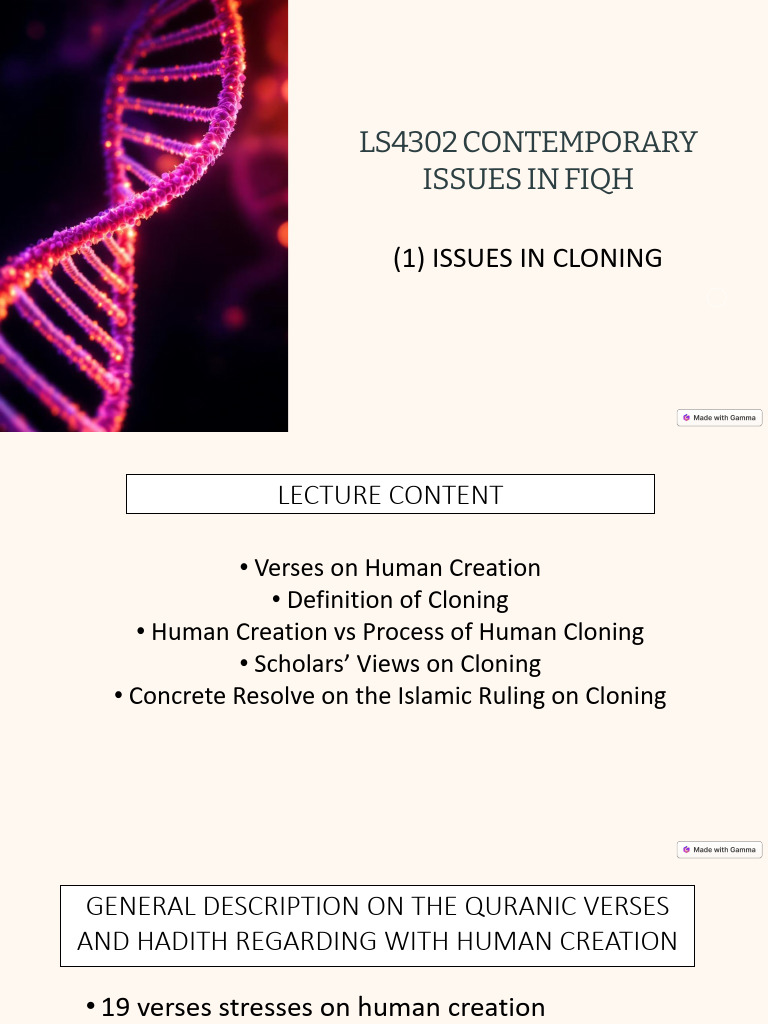 2) Issues in Cloning | PDF | Biology | Life Sciences