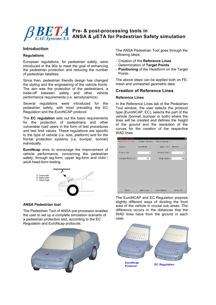 Pedestrian Safety ANSA mETA v2 | PDF | 2 D Computer Graphics | Simulation