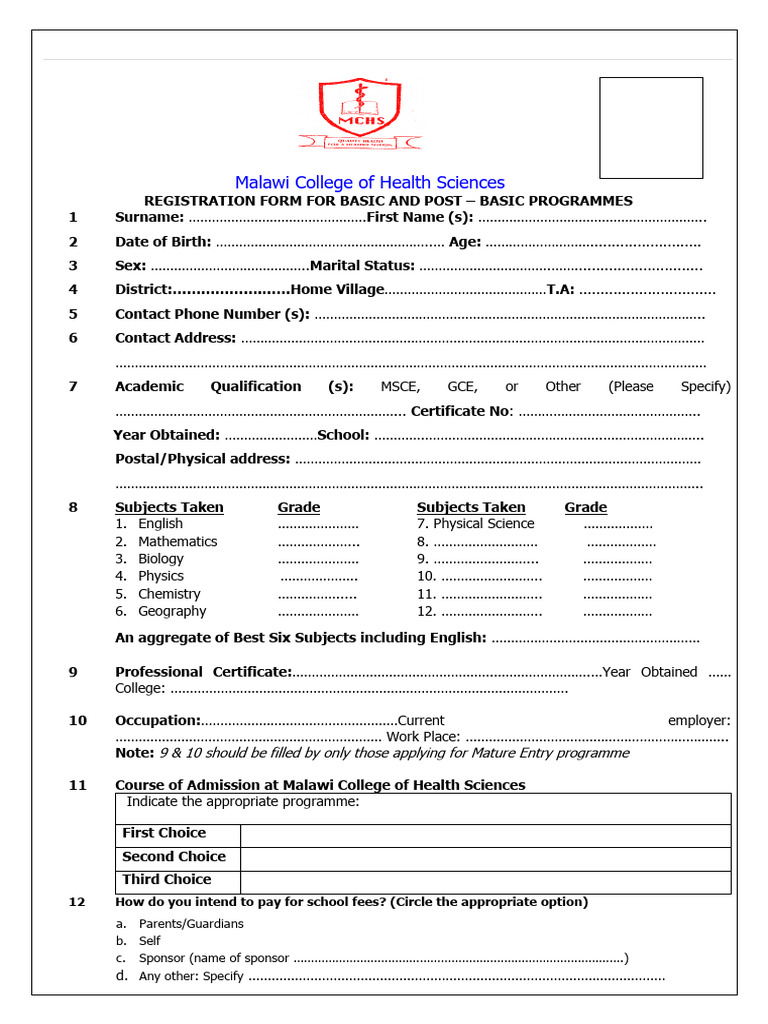 Registration Form Basic Post Basic | PDF