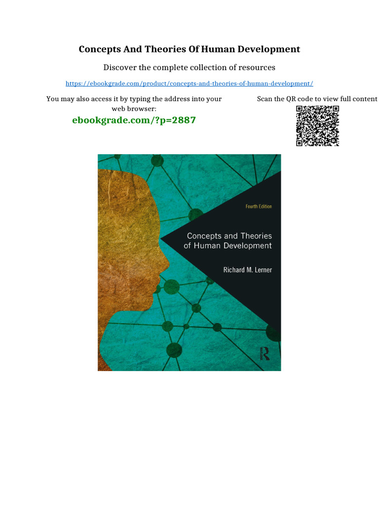Concepts and Theories of Human Development Newest Edition 2025 | PDF ...