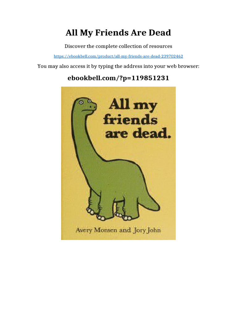 All My Friends Are Dead Full Chapters Instanly | PDF | Intellectual ...
