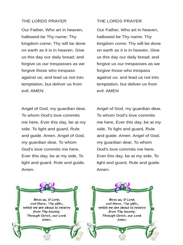 The Lords Prayer | PDF