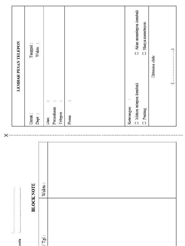 Format LPT Dan Blocknote | PDF