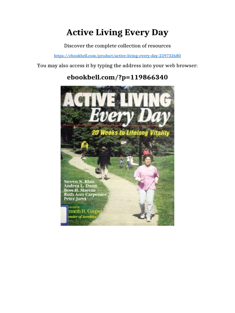 Active Living Every Day Available Any Format | PDF | Kosovo | Liberal ...
