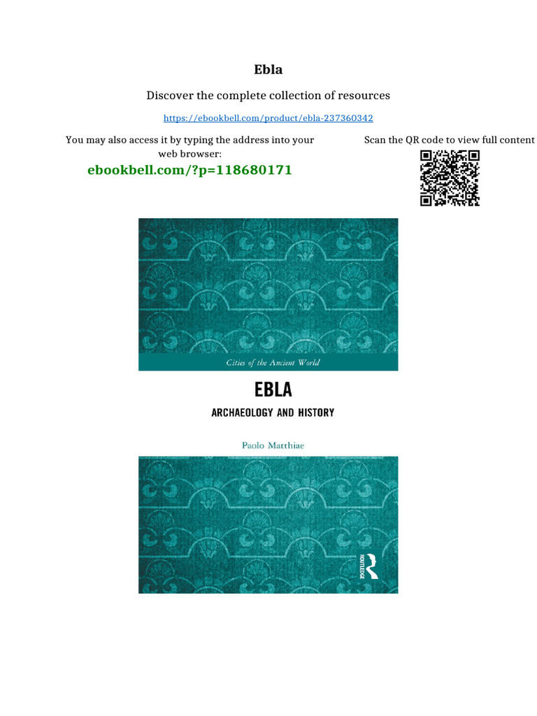 Ebla available instanly | PDF | Mind | Cognition