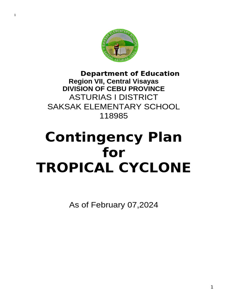 Revised Conplan 2024 2025 | PDF | Hazards | Earthquakes