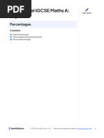 Successive Percentage Change Methods | PDF | Percentage | Ratio
