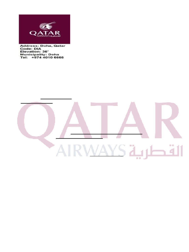 Mr Jayeshkumar Dineshbhai Parmar Qatar Airways Job Offer Letter | PDF ...