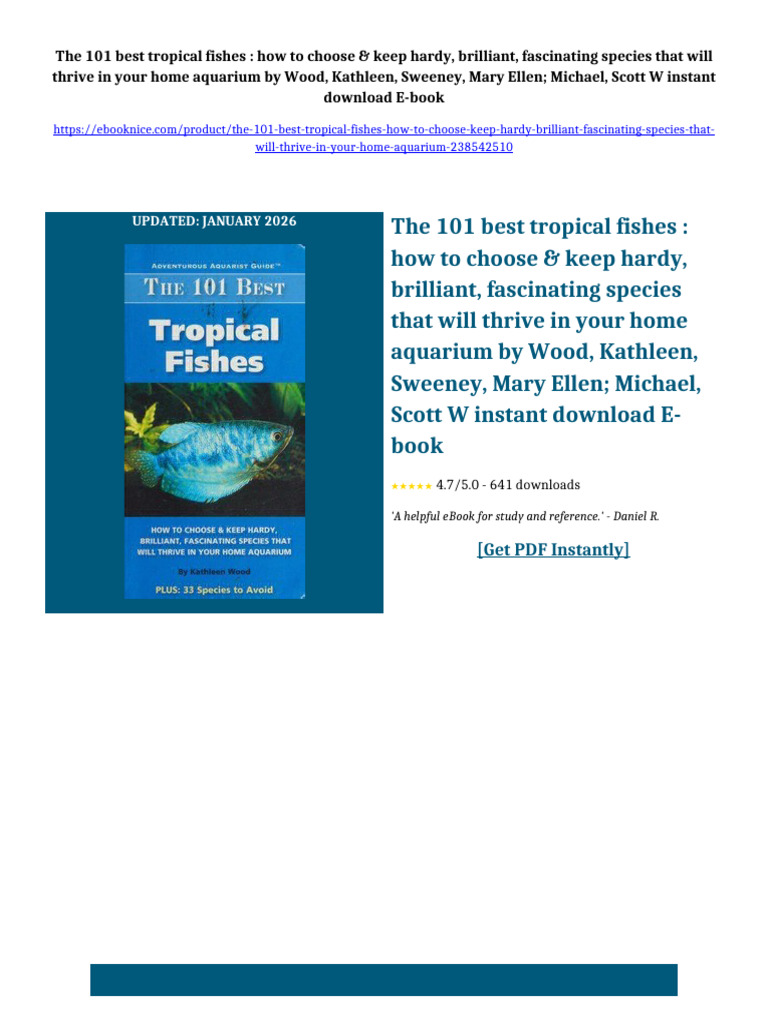 The 101 best tropical fishes : how to choose & keep hardy, brilliant ...