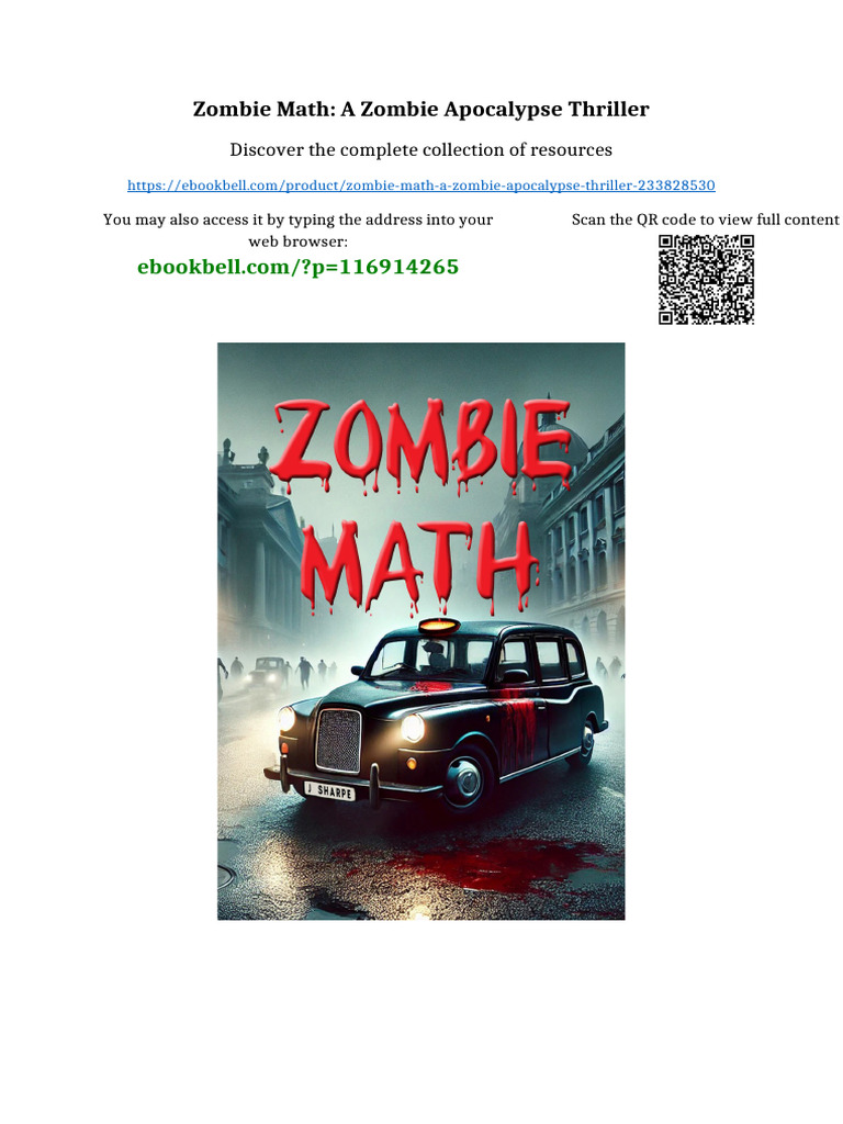 Zombie Math: A Zombie Apocalypse Thriller Available Full Chapters | PDF ...