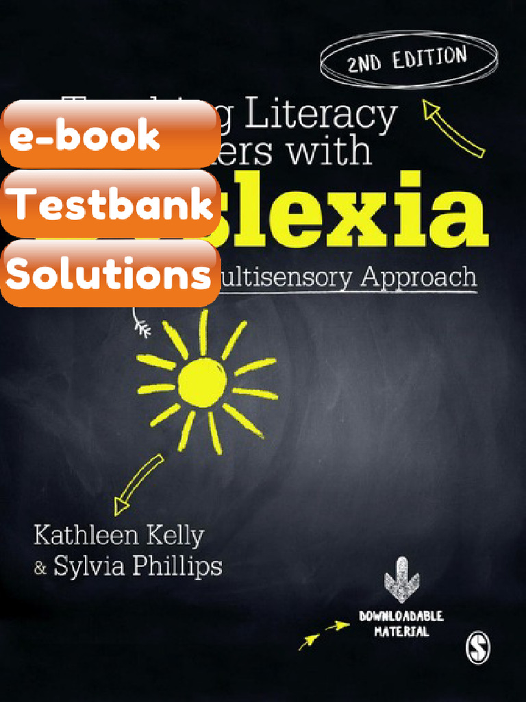 Testbank Teaching Literacy To Learners With Dyslexia A Multisensory ...