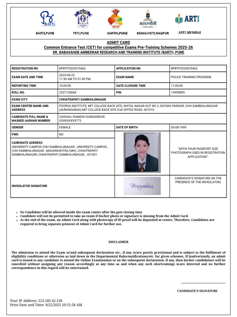 Barti Police | PDF | Identity Document