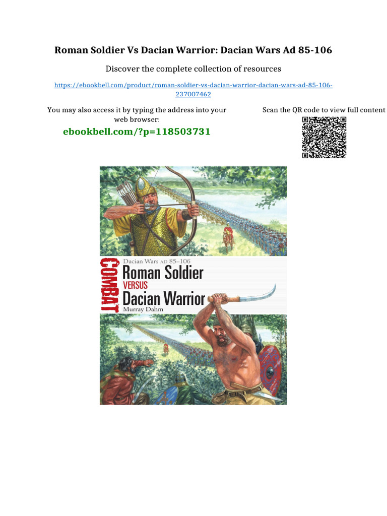 Roman Soldier vs Dacian Warrior: Dacian Wars AD 85-106 full digital ...