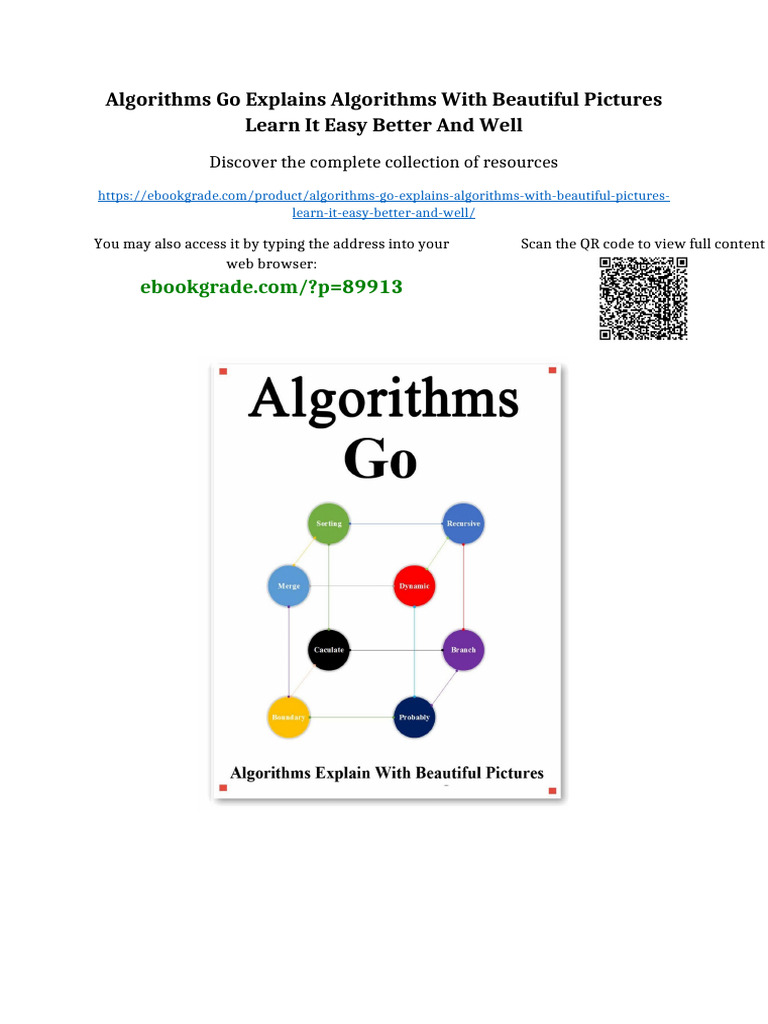 Algorithms Go Explains Algorithms with Beautiful Pictures Learn it Easy ...