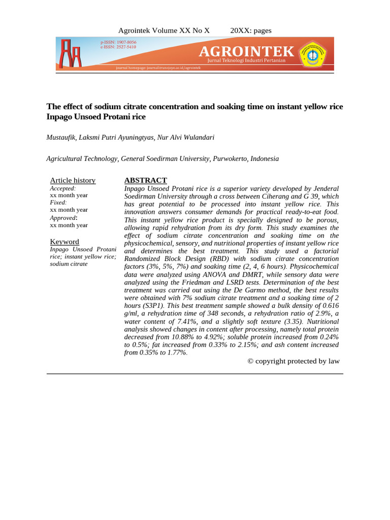 Jurnal Nasi Kuning Instan.id.En | PDF | Porosity
