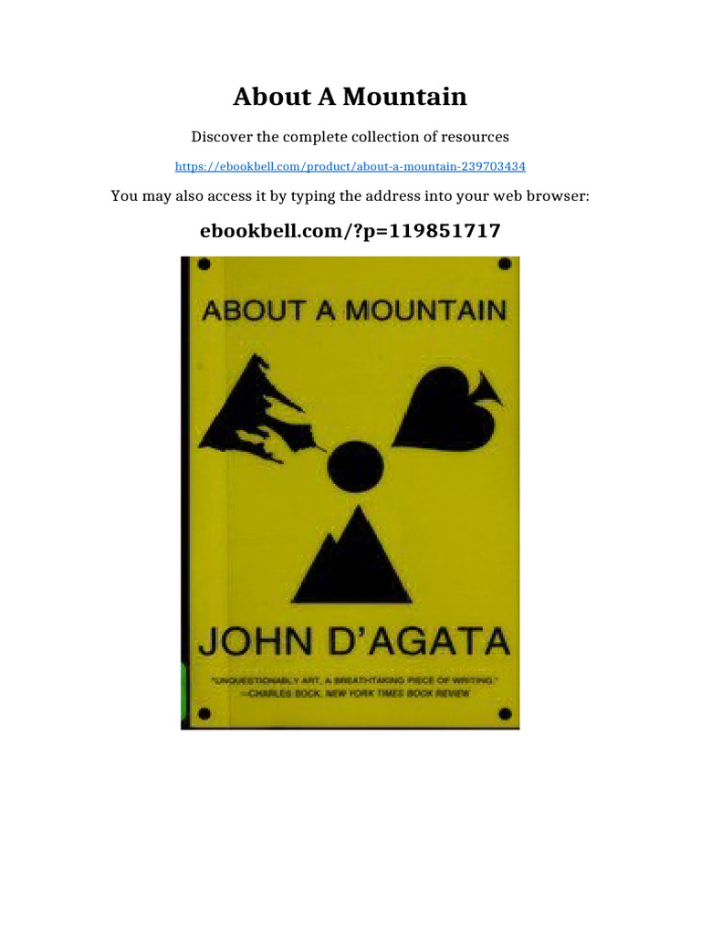 About a mountain pdf available | PDF | Egypt | Intellectual Property