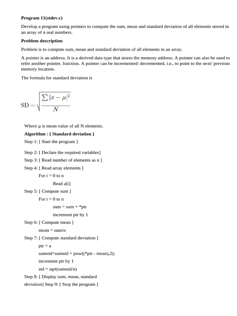 Standard Deviation | PDF