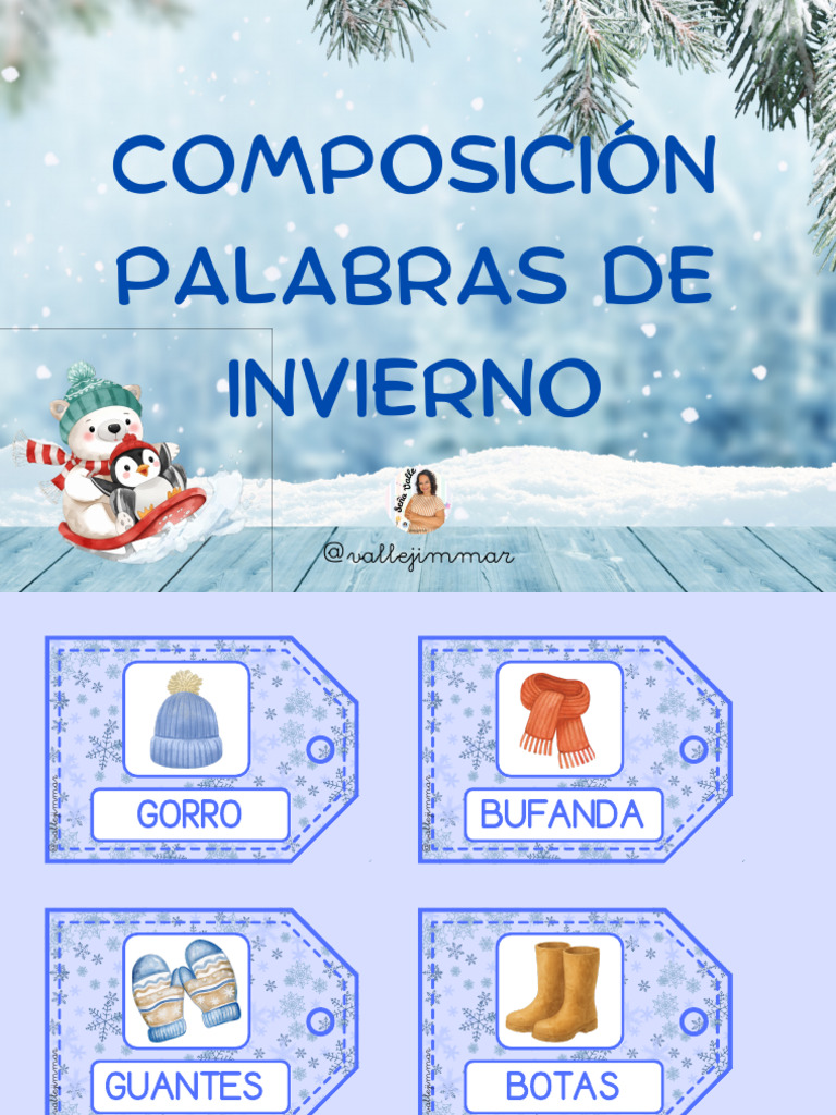 COMPOSICIÓN PALABRAS DE INVIERNO @VALLEJIMMAR | PDF