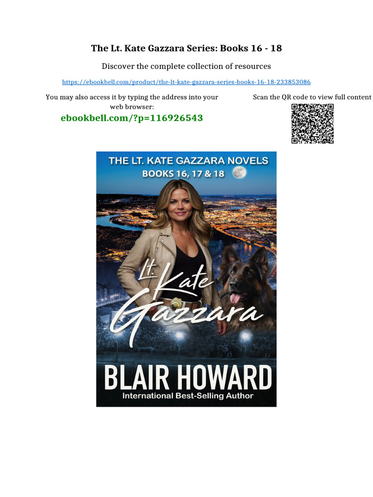 The Lt. Kate Gazzara Series: Books 16 - 18 online reading | PDF ...