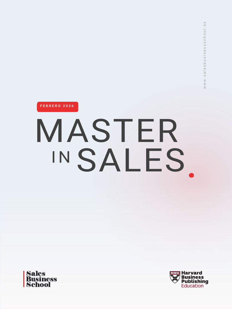 Sales Business School - Master in Sales - Dossier | PDF | Business ...