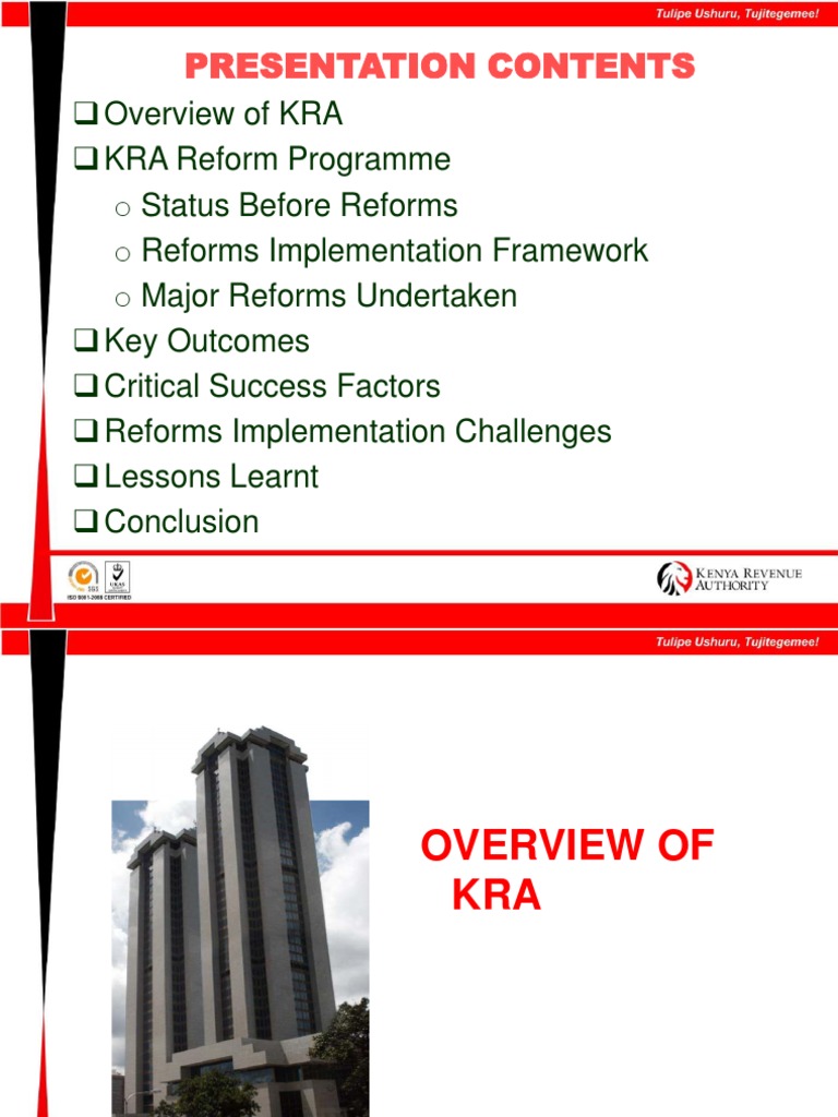 KRA Reforms - Presentation To Strathmore University - Final - 15-11-11 ...