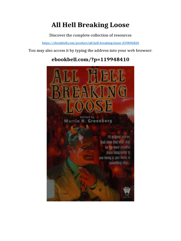 All Hell Breaking Loose PDF Version | PDF | 3 D Printing | Tablet ...
