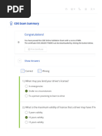 Philippines Driver's License Exam Guide | PDF | Traffic | Driving