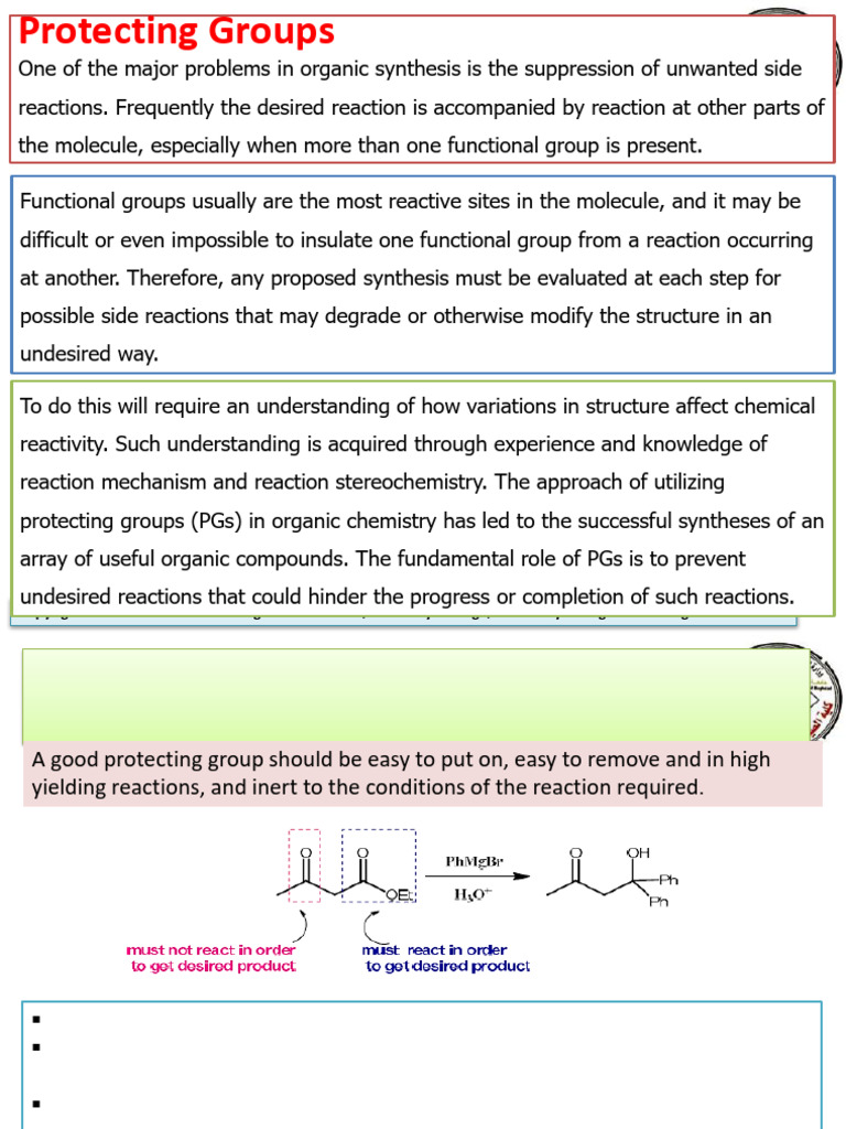Protecting Groups-Part 1 | PDF | Chemical Reactions | Organic Chemistry