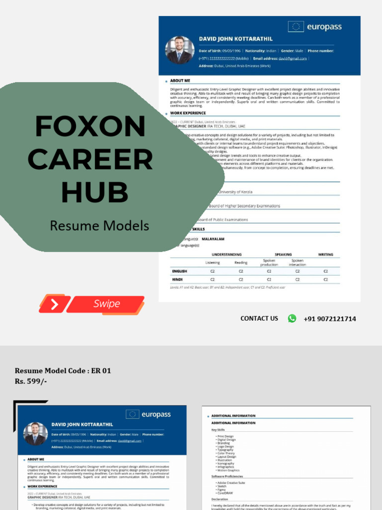 Europass Models Foxon | PDF