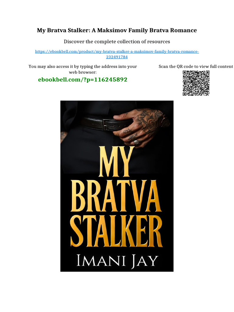 My BRATVA Stalker: A Maksimov Family Bratva Romance digital version ...