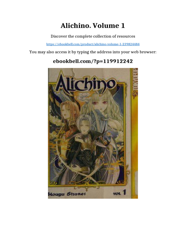 Alichino. Volume 1 Digital Download | PDF