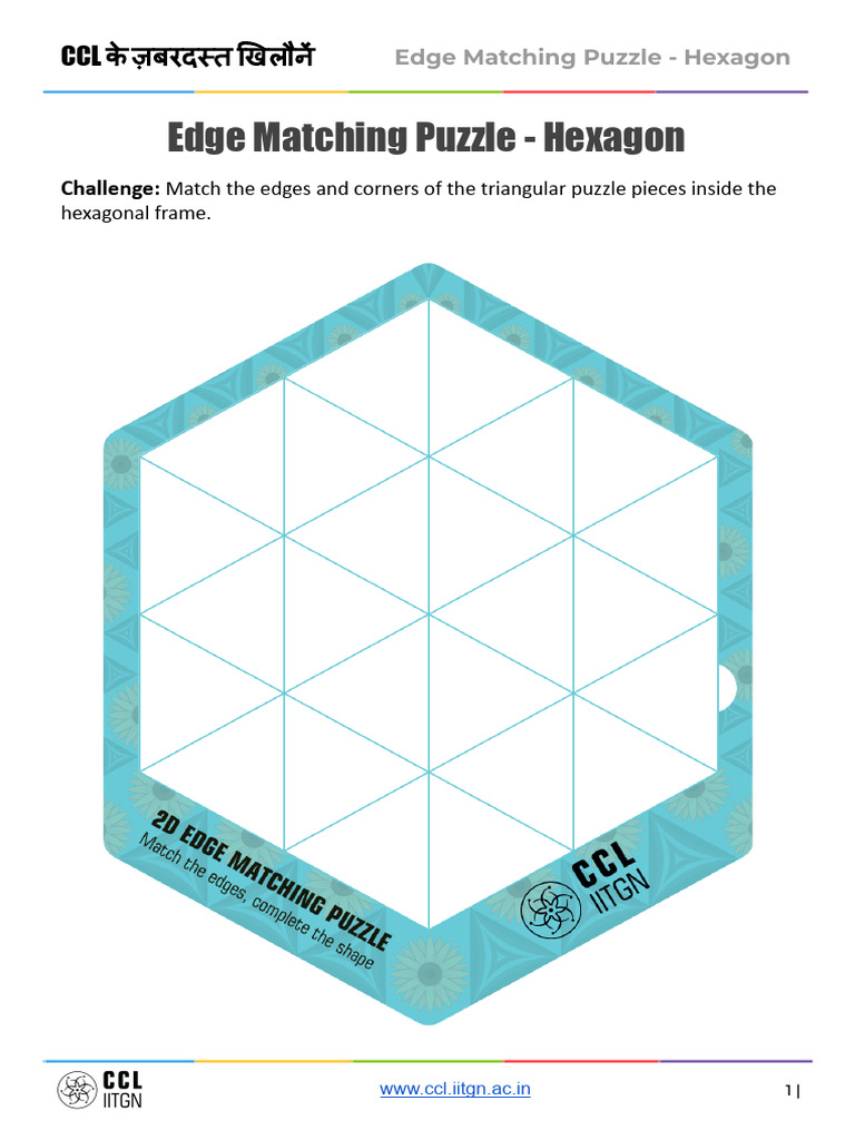 2D Edge Matching Hexagon | PDF