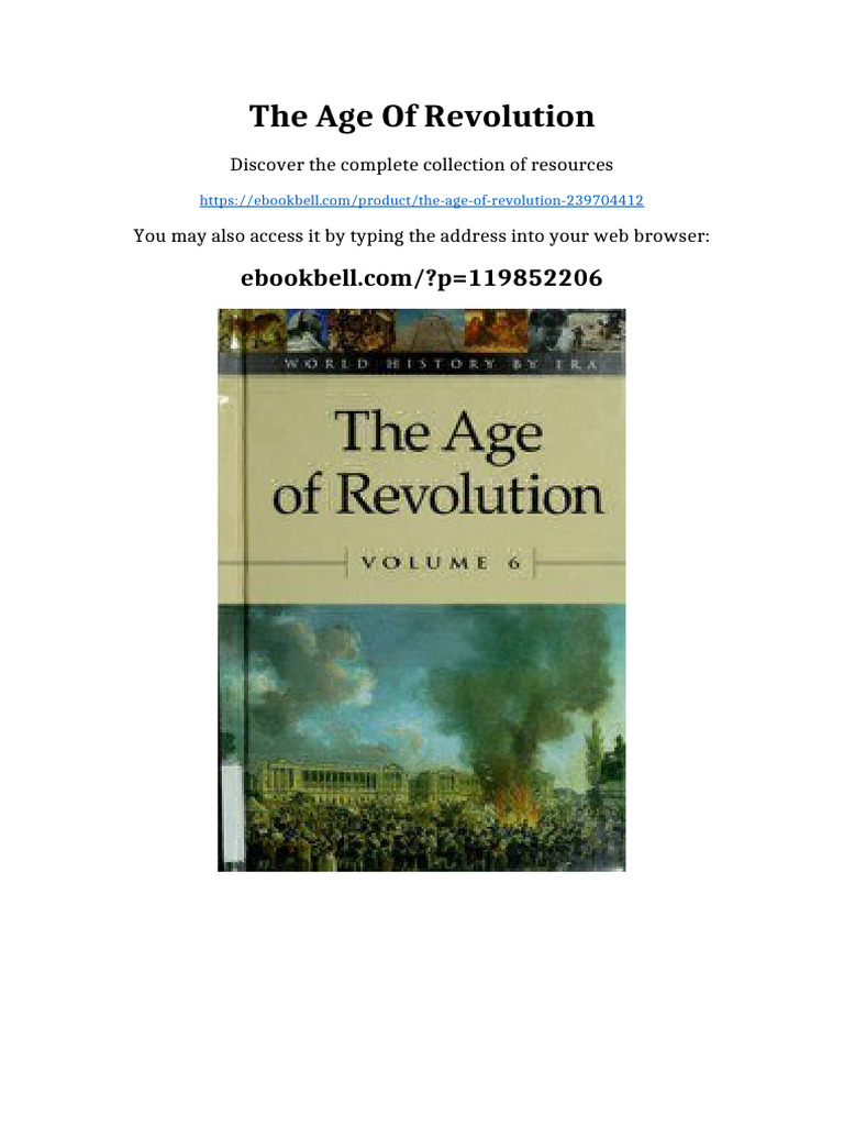 The Age of Revolution Full Chapters Included | PDF | Geometry ...